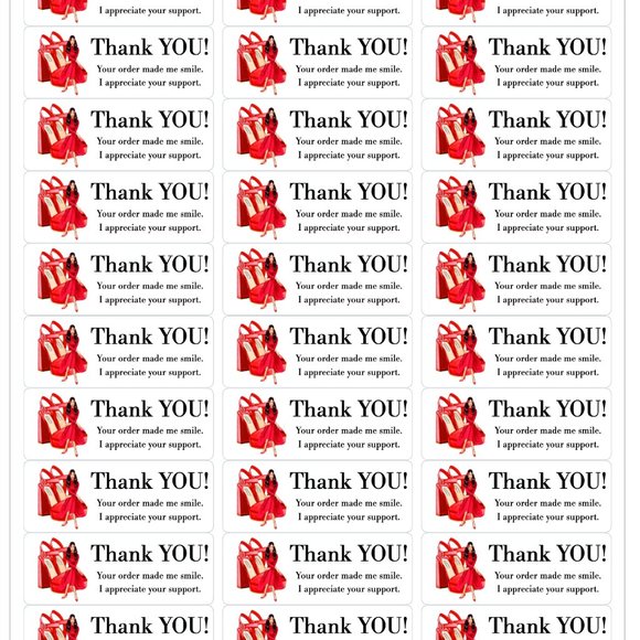 Office | Thank You Stickers Order Shipping Labels Stickers | Poshmark